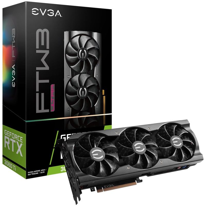 GPU EVGA GeForce RTX 3060 TI 8GB FTW3 ULTRA GAMING GOOD GAME